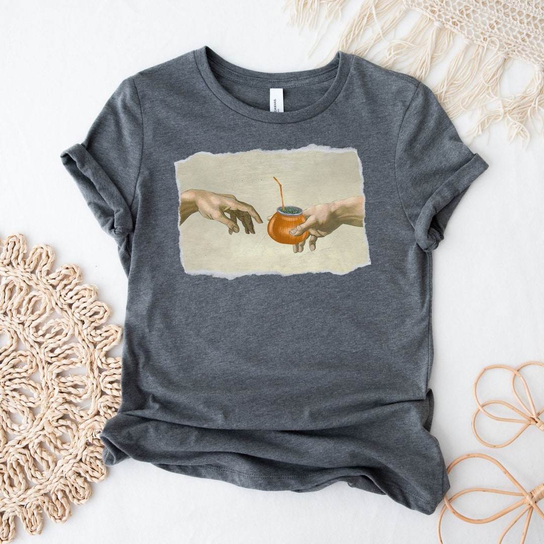 Yerba Mate Shirt, the Creation of Adam Yerba Mate Tshirt, Yerba Mate ...