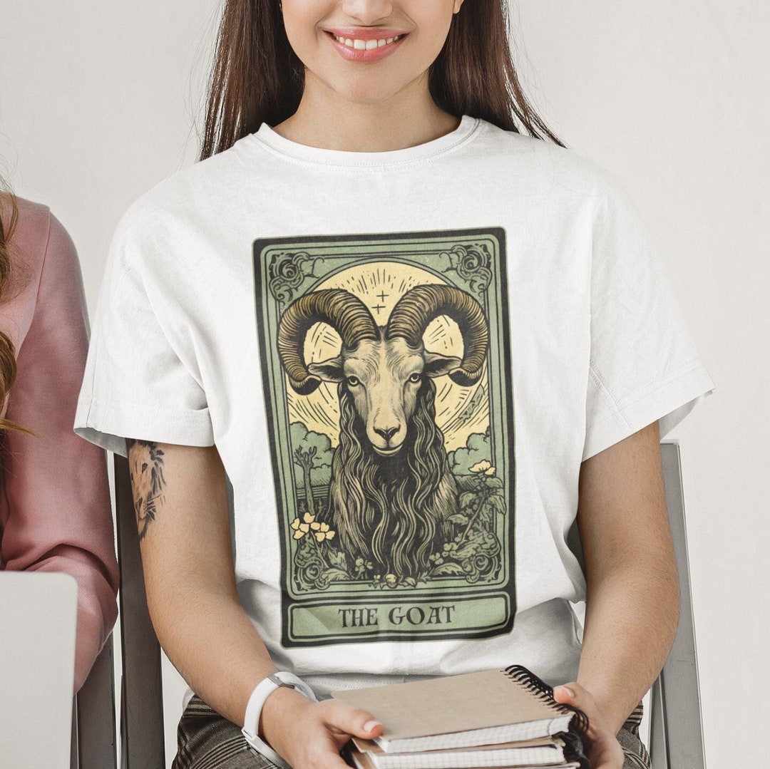 Goat Shirt, the Goat Tarot Card Shirt, Goat Lover Gifts Goat Chinese ...