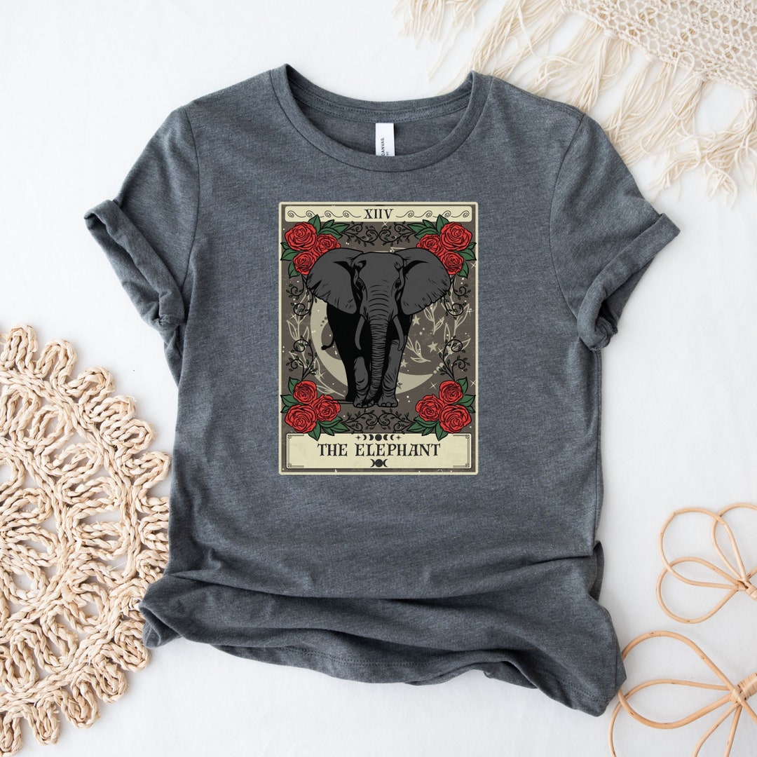 Elephant Spirit Animal Tarot Card Shirt, Elephant Shirt, Witchy ...