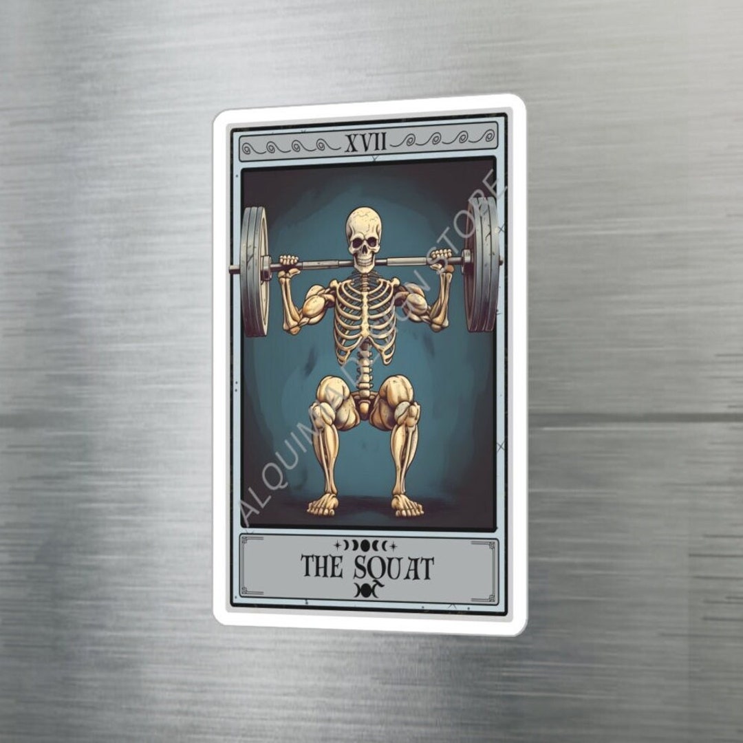 Squat Stickers, the Squattarot Card Sticker, Gym Stickers Waterproof UV ...