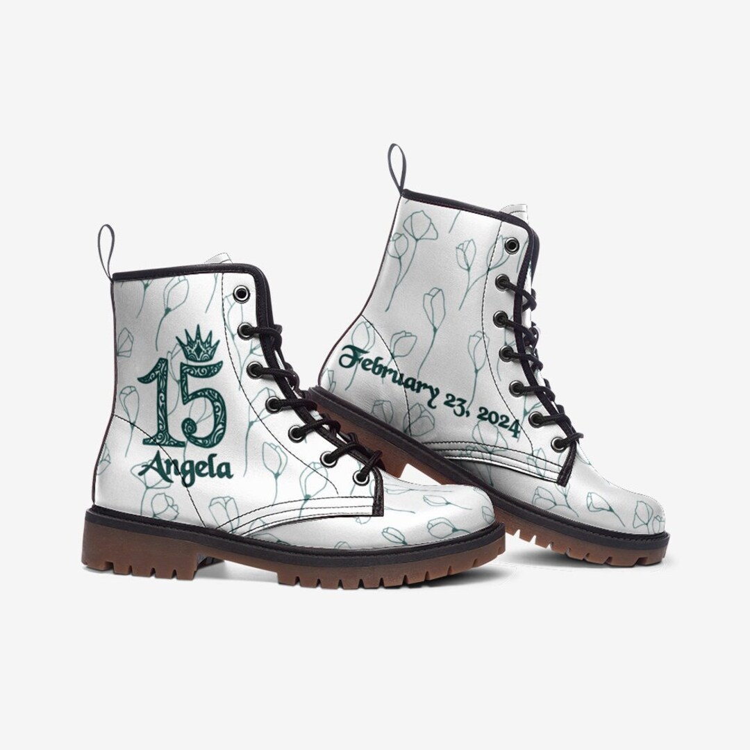 Quinceañera Shoes, Quinceanera Gift for Quinceanera Custom Boots Mis 15 ...