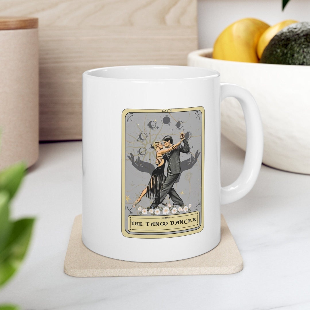 Tango Dance Gift Mug for Tango Dancers Funny Tarot Mug With Tarot ...
