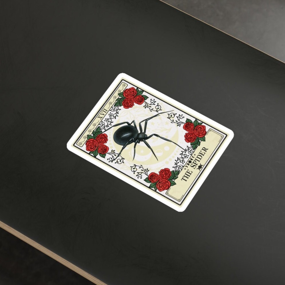 Spider Spirit Animal Tarot Card Sticker, Spider Spirit Animal 3" X 4 ...