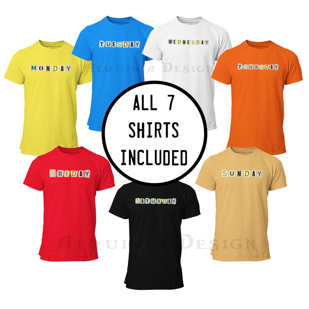 Day of the Week Shirt, Montessori Learning Shirts Autism Shirts Days ...