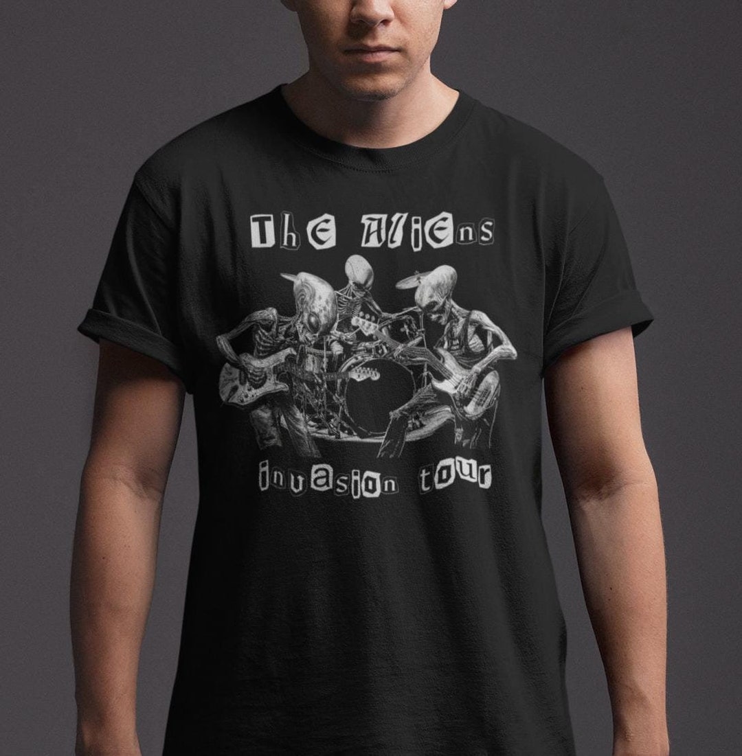 The Aliens Invasion Tour Alien Shirt, UFO T-shirt Funny Alien Tshirt ...