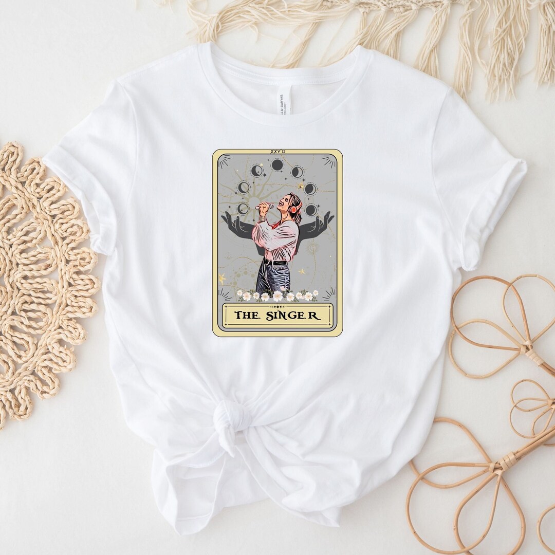 The Singer Tarot Card Shirt, Karaoke T-shirt, Singing Shirt, Gift for ...