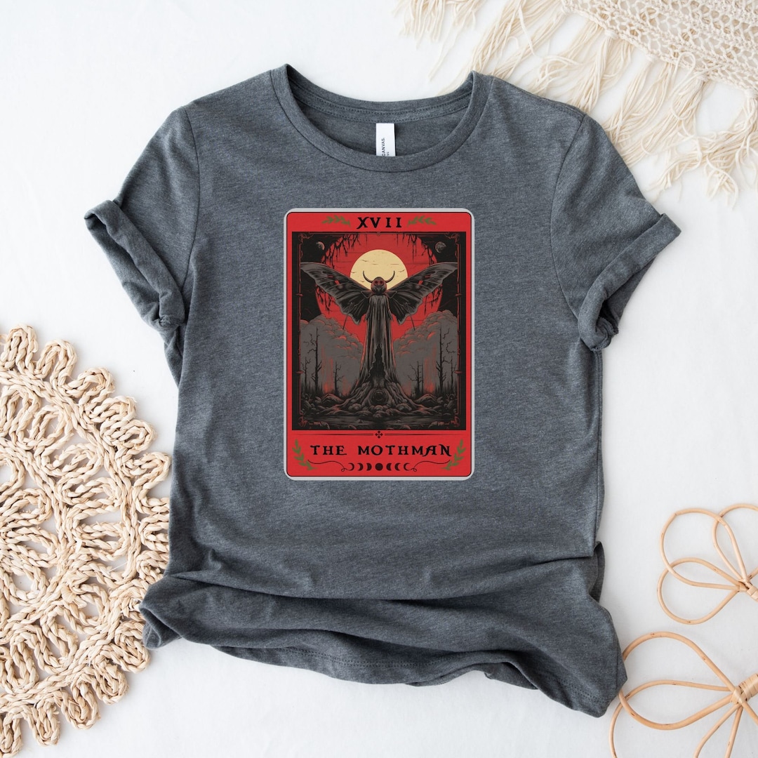 Mothman Shirt Mothmantarot Card Shirt Cryptozoology Shirt Mothman Tarot ...