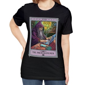 Programmer Shirt, the Programmer Tarot Card Shirt, Wizard Programmer Coder Shirt Computer Geek ...