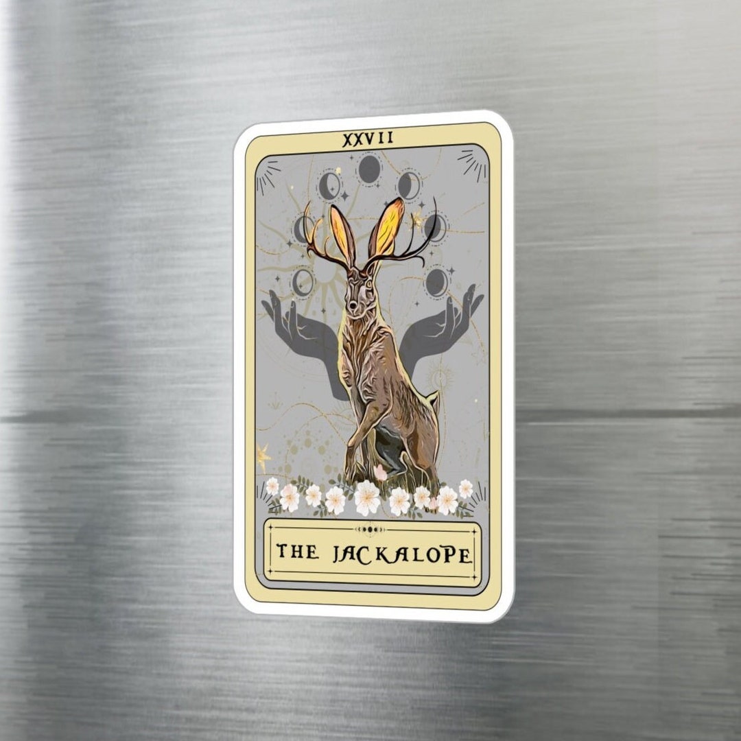 Jackalope Stickers, the Jackalope Tarot Card Sticker 3" X 4" Vinyl ...
