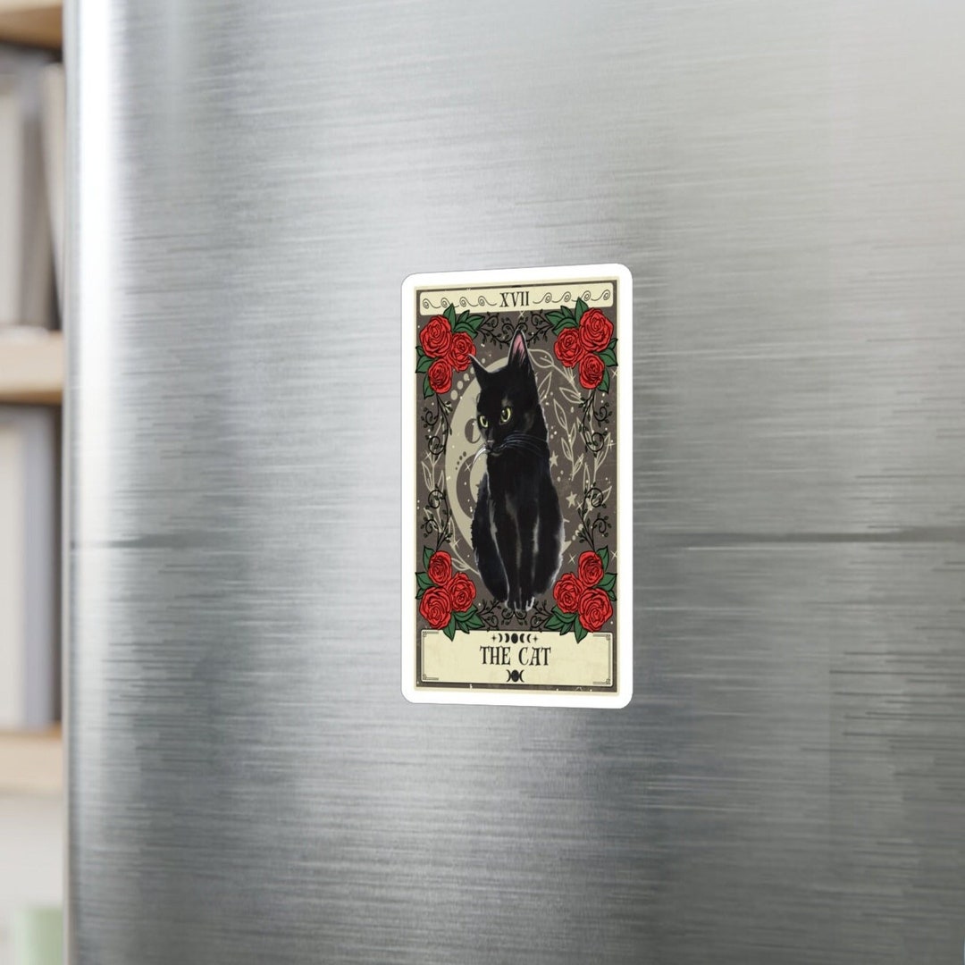 Cat Spirit Animal Tarot Card Sticker, Cat Spirit Animal 3" X 4" Vinyl ...
