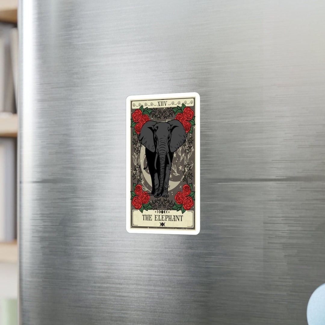 Elephant Spirit Animal Tarot Card Sticker Elephant Spirit Animal 3" X 4 ...