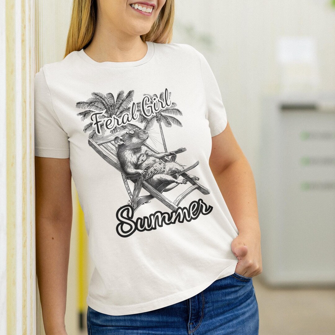 Feral Girl Summer Rat T-shirt: Funny Unisex Tee - Etsy