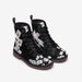 Poker Deck of Cards Boots Vegan Leather Lace up Black Combat Boots Ace ...
