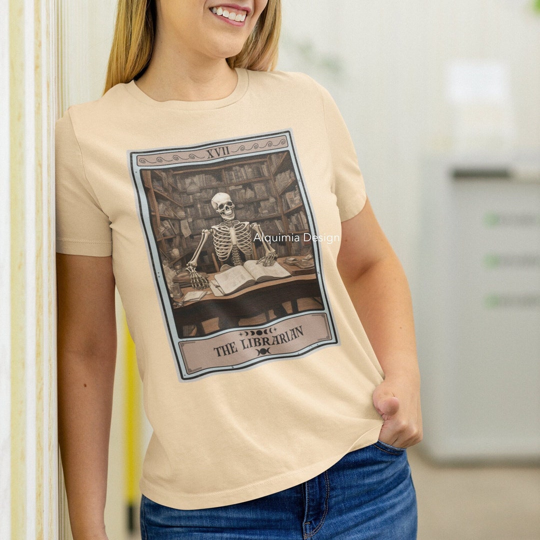 Librarian Shirt, the Librarian Tarot Card Shirt, Library T-shirt Book ...