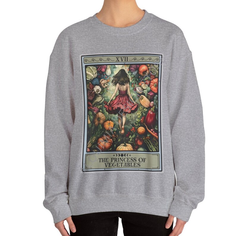 The Princess of Vegetables Tarot Card Sweatshirt, Vegan Sweatshirt ...