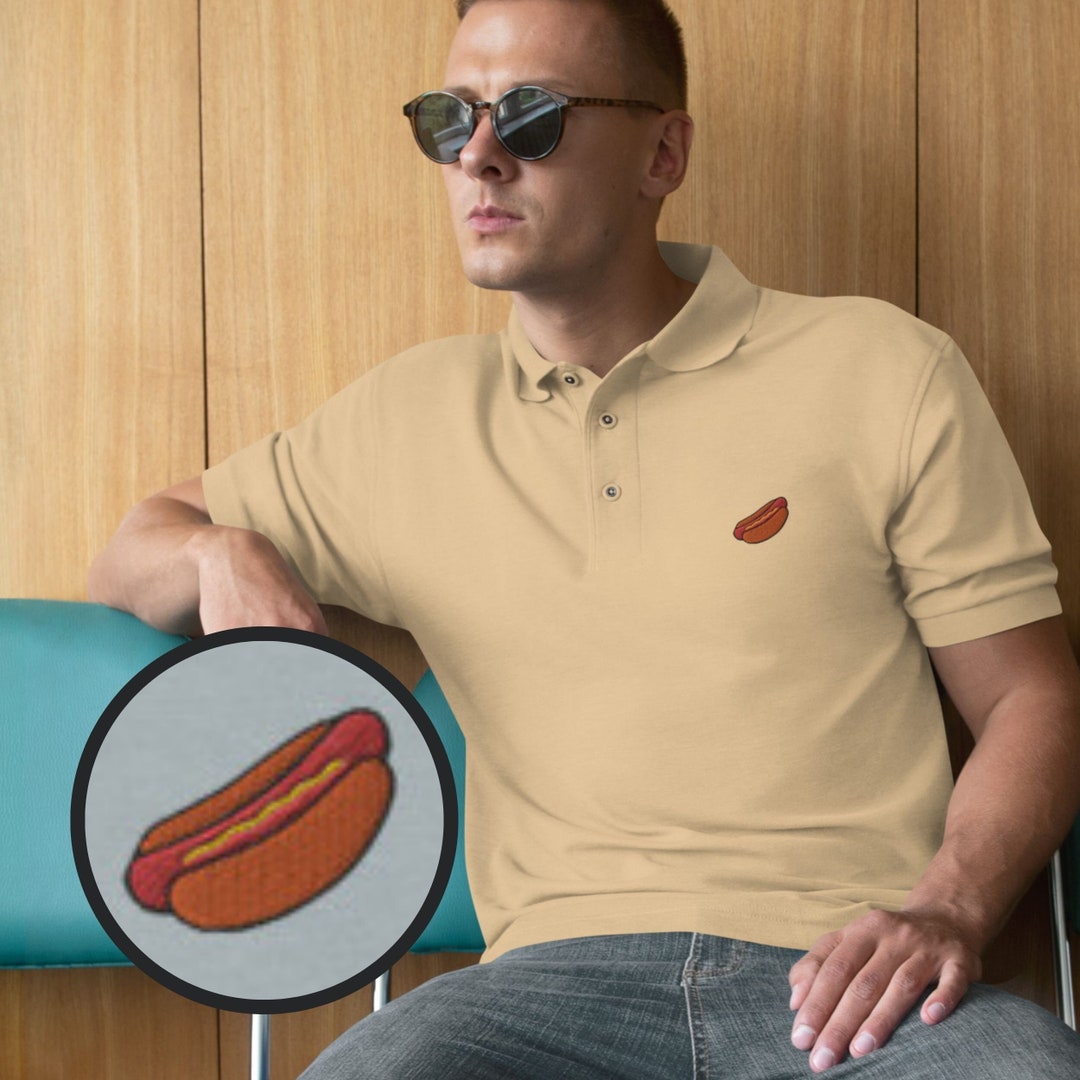 Hot Dog Shirt for Men, Funny Hot Dog Golf Shirt, Hotdog Men's Polo - Etsy