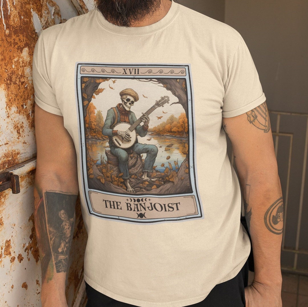 Banjo Player Shirt, the Banjoist Tarot Card Shirt Banjo Shirt Banjo ...