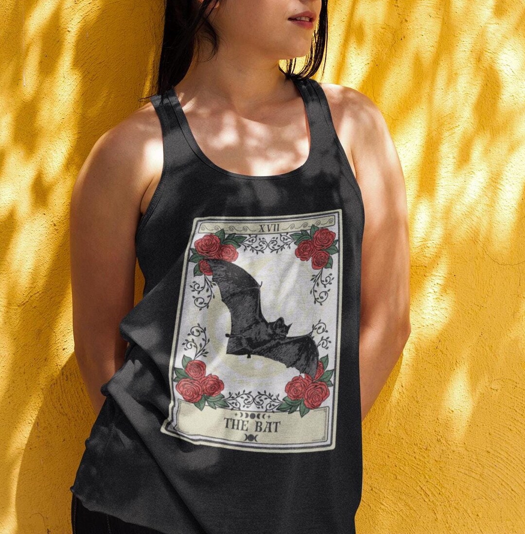 The Bat Tarot Card Tank Top, Bat Shirt - Etsy