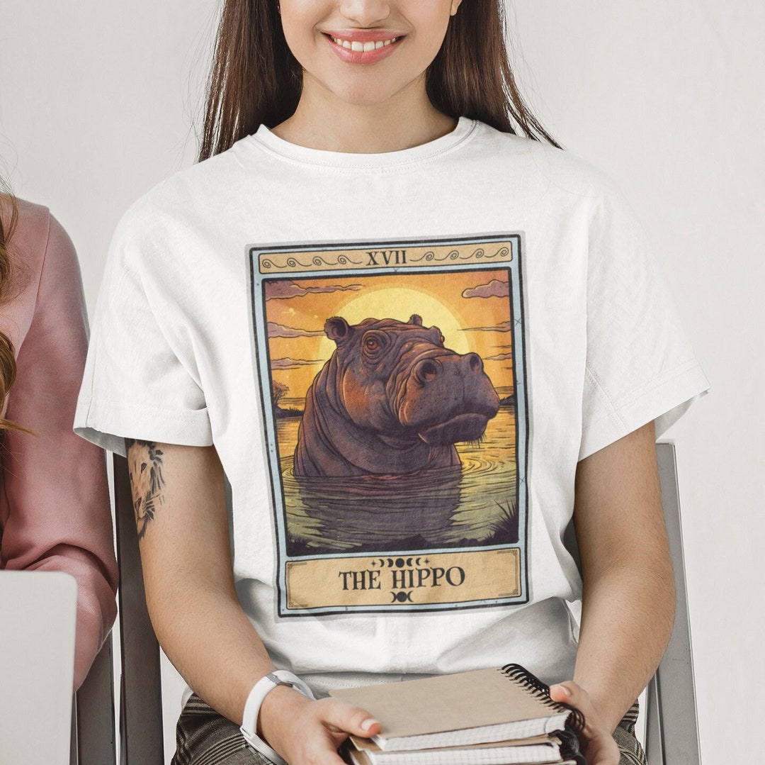 Hippopotamus Shirt, the Hippo Tarot Card Shirt, Hippo Lover Gifts ...