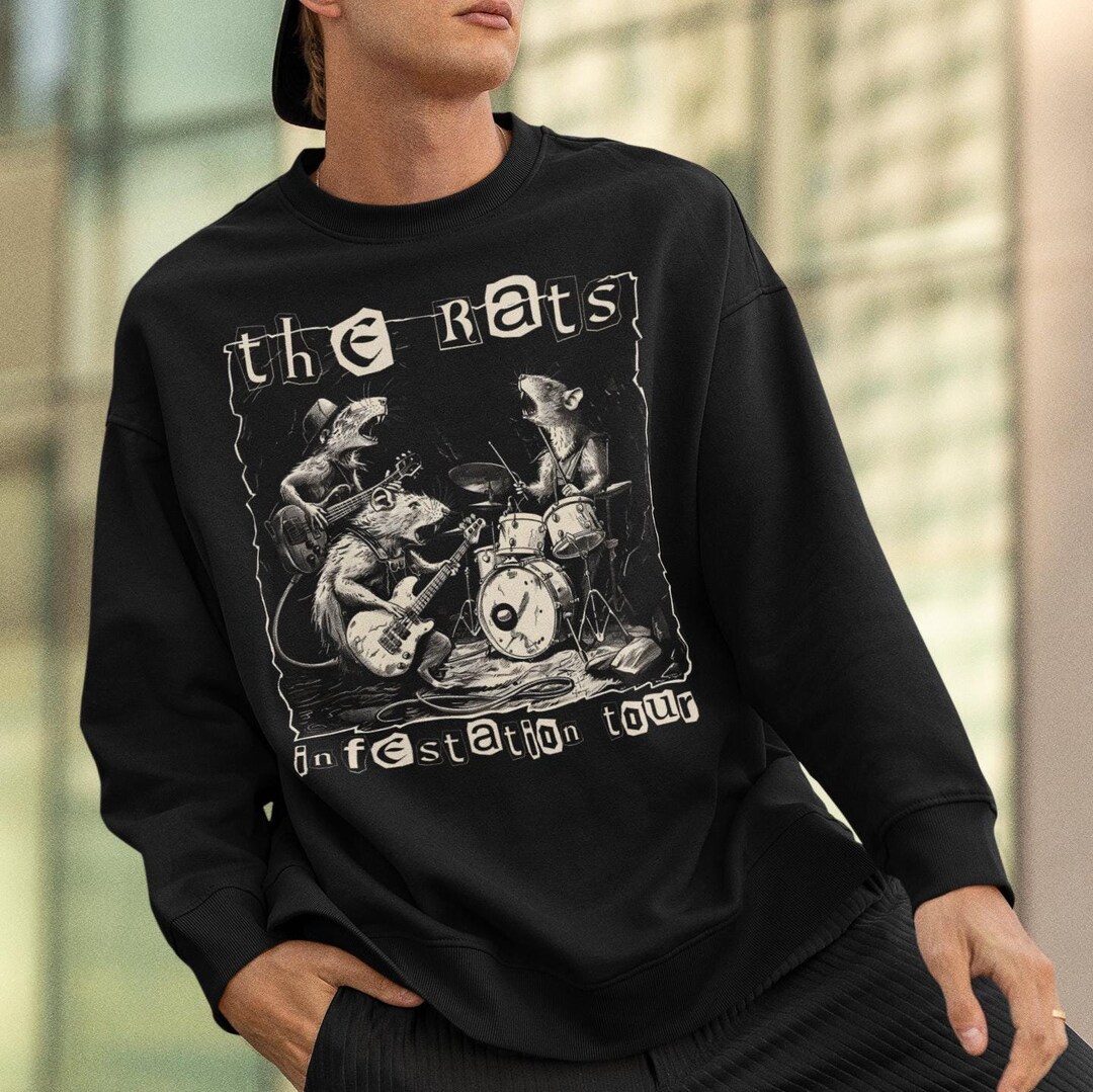 The Rats Infestation Tour Rat Sweatshirt, Rat Sweater, Rat Lover Gifts ...