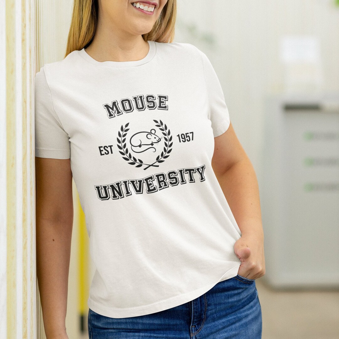 Mouse University Shirt, Funny University T-shirt, Mouse Shirt Mouse ...