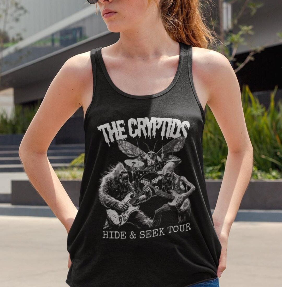 Cryptid Shirt, the Cryptids Hide & Seek Tour Tank Top, Bigfoot Mothman ...