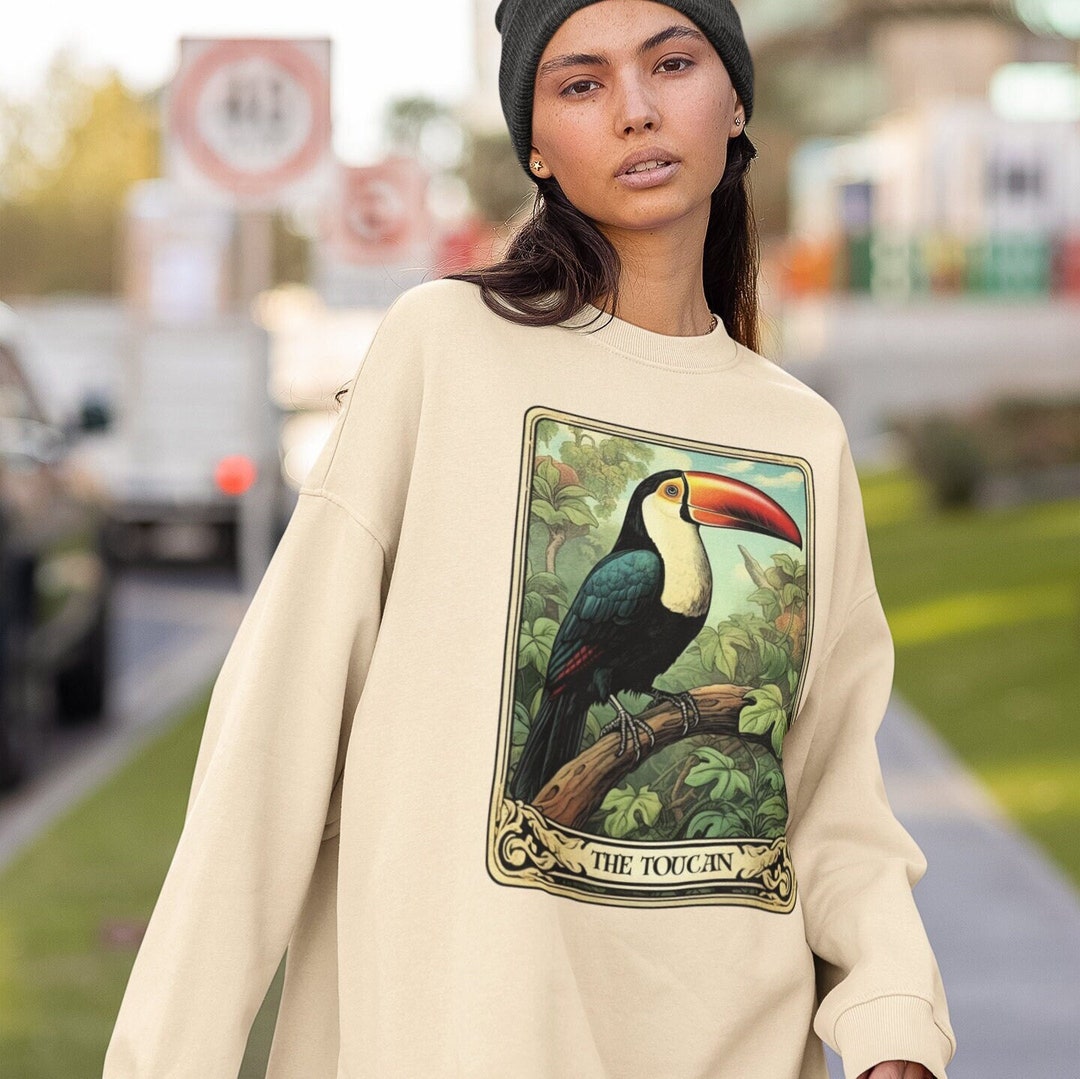The Toucan Tarot Card Sweatshirt, Toucan Sweatshirt Bird Lover Gifts ...