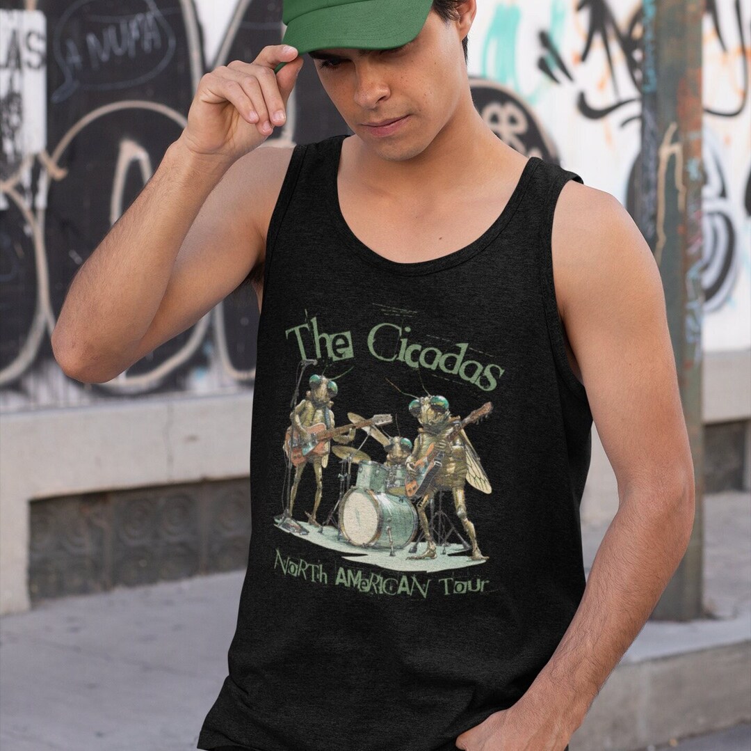 The Cicadas North American Tour Cicada Tank Top Cicada Shirt Retro Band ...