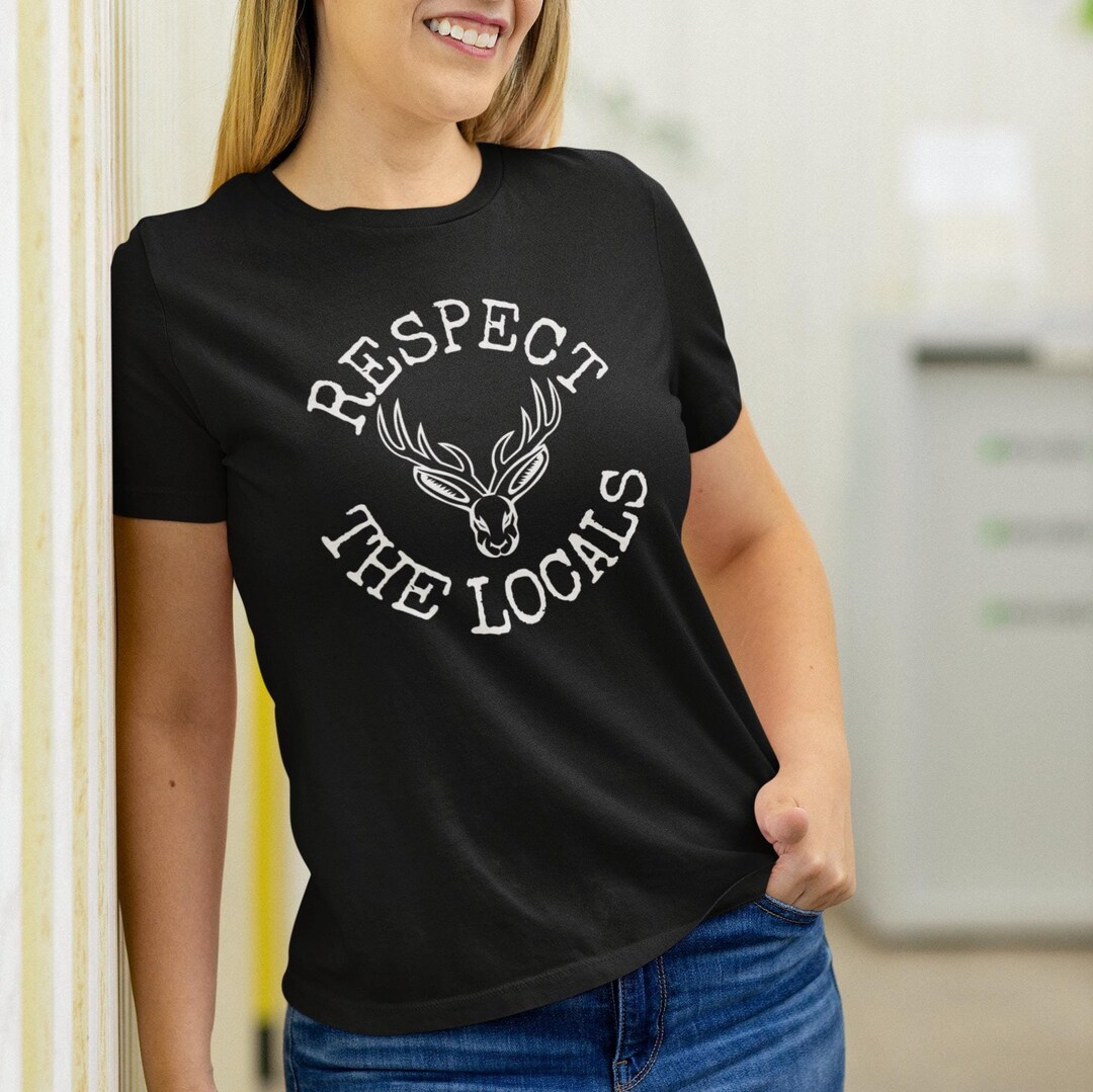 Jackalope Shirt, Respect the Locals Jackalope T-shirt, Cryptid T-shirt ...