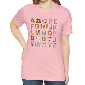 Animals Alphabet Shirt, ABC Shirt, Alphabet T-shirt, Kingergarten ...