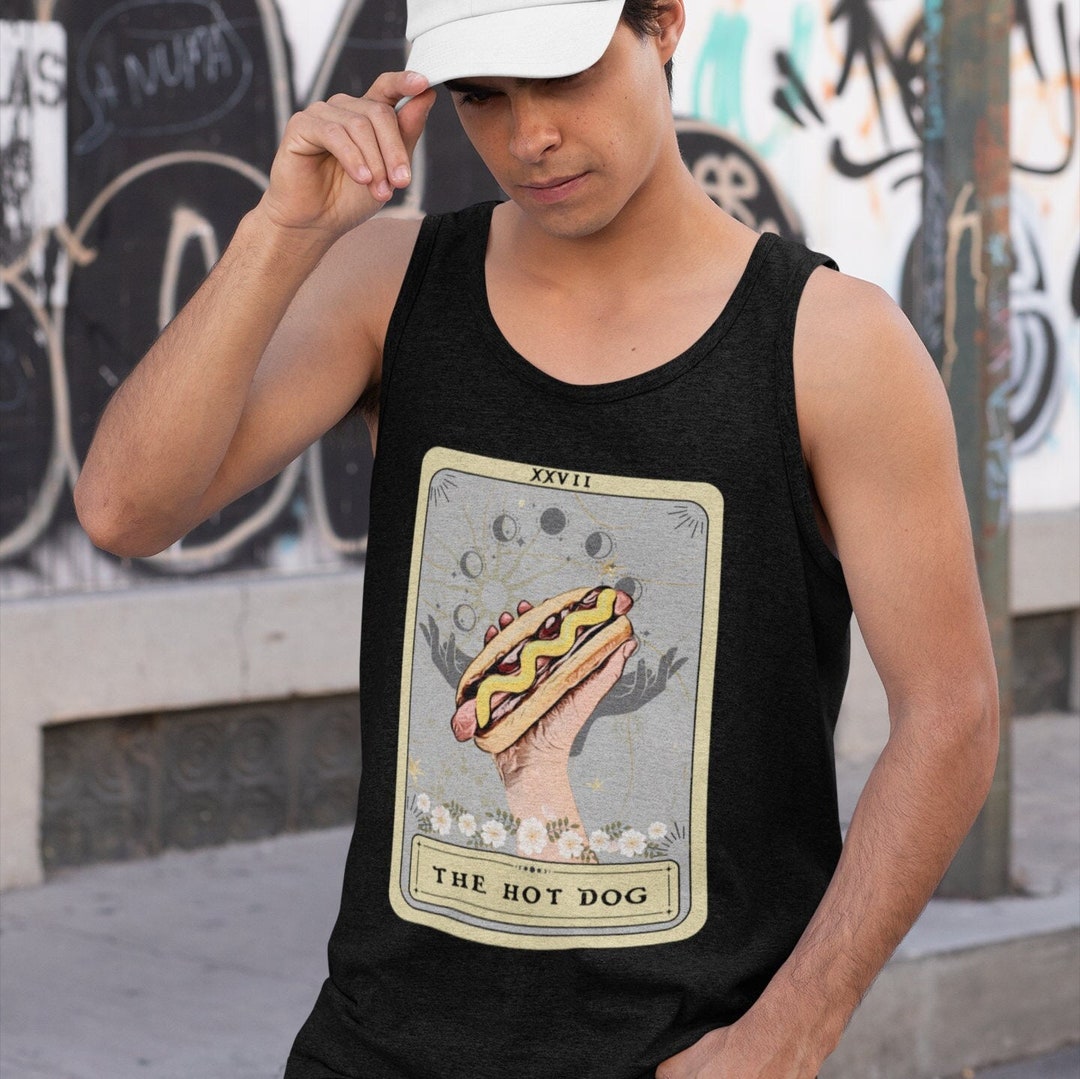 Hot Dog Tarot Card Tank Top: Foodie Game Day Shirt - Etsy