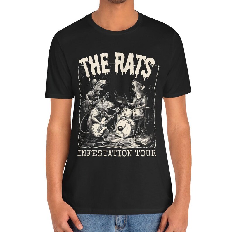 The Rats Infestation Tour T-shirt - Rodent Rock Band Tee - Etsy