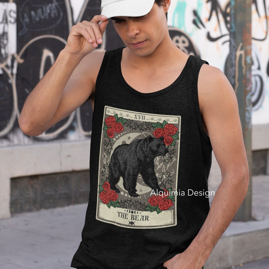 The Bear Tarot Card Tank Top, Bear Shirt, Bear Lover Gift Bear Spirit ...