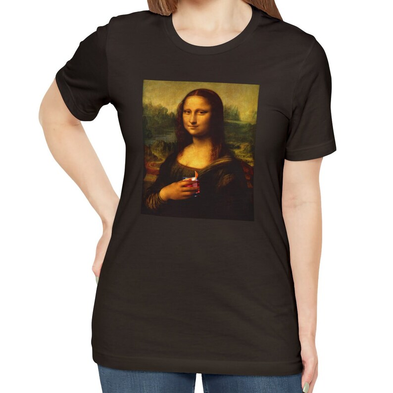 Mona Lisa Negroni Shirt, Negroni Tshirt Mona Lisa Tshirt Cocktail ...