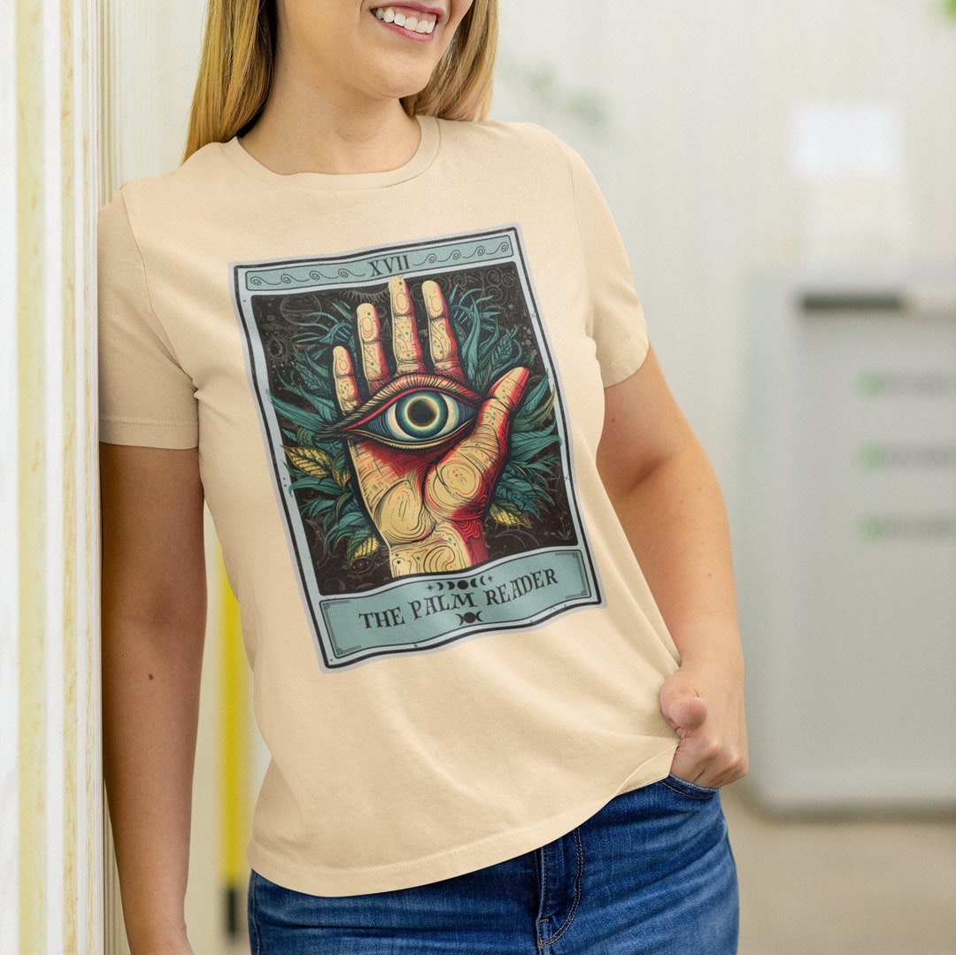 Palm Reader Shirt, the Palm Reader Tarot Card Shirt, Psychic Shirt Gift ...