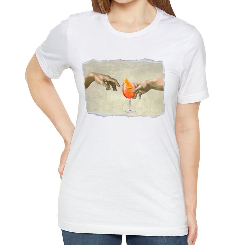 The Creation of Adam Aperol Spritz Tshirt, Cocktail Shirt, Bachelorette ...