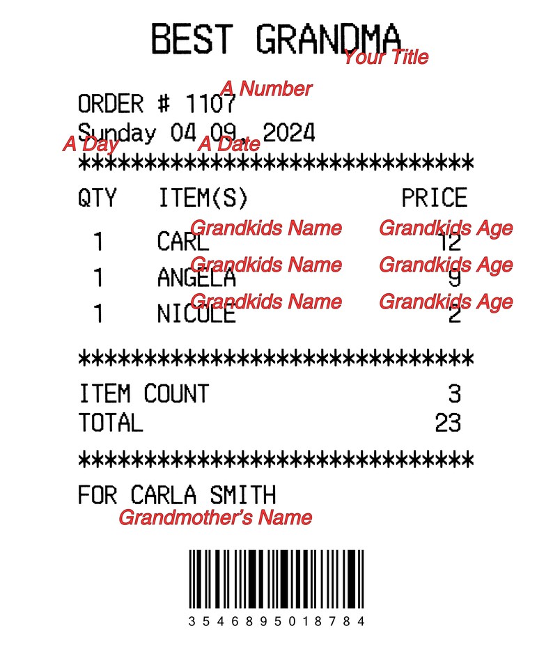 Personalized Mom Dad Matching Receipt Sweatshirt, Custom Receipt Mom ...