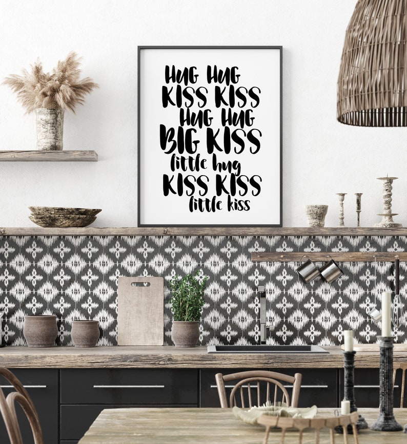 Hug Hug Kiss Kiss Nacho Libre Quote Wall Print Wall Decor - Etsy