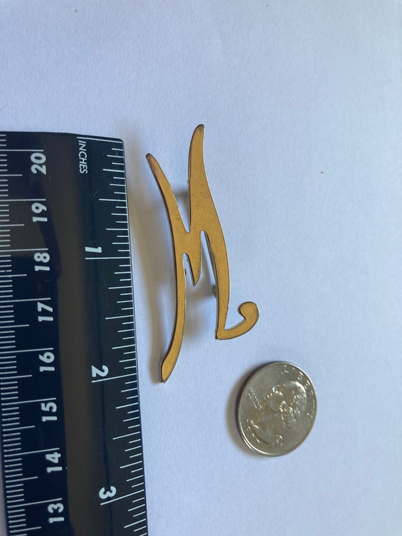 Your Choice of ONE Vintage Initial Brooch Pin Stickpi… - Gem