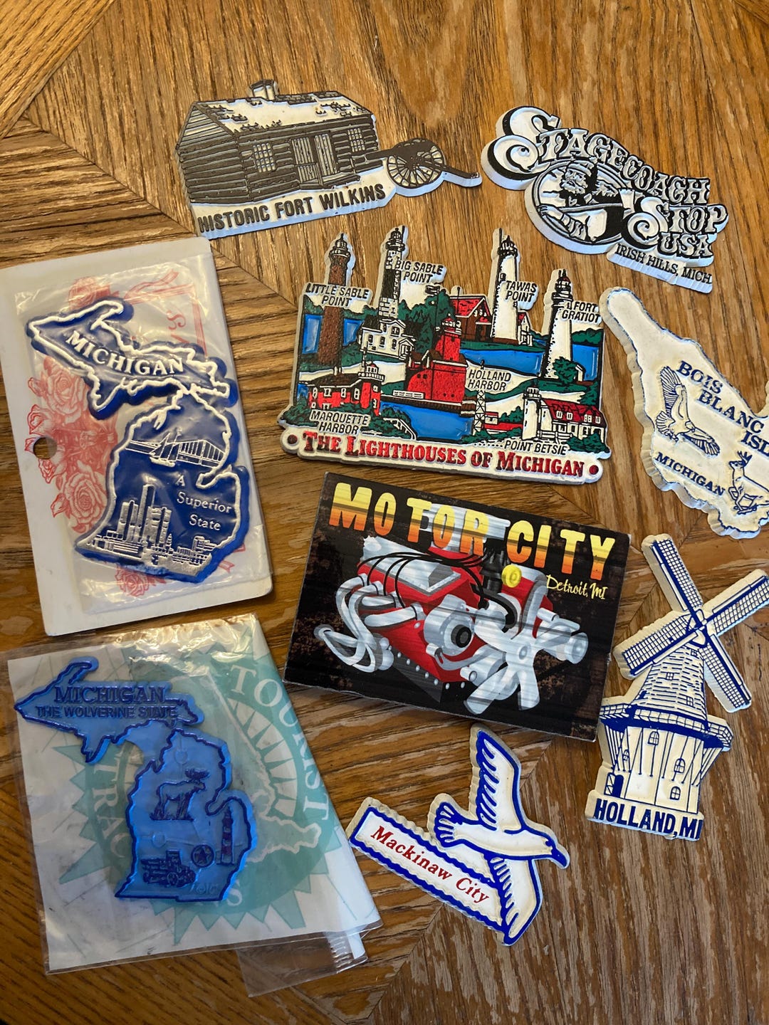 Choice of ONE Vintage Modern Refrigerator Magnet State Souvenir Rubber ...