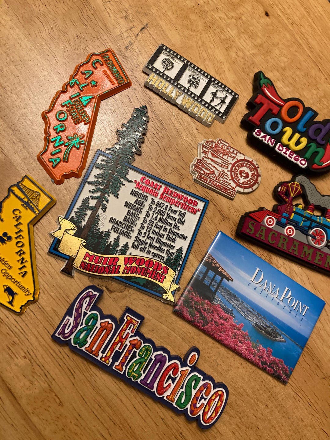 Choice of ONE Vintage Modern Refrigerator State Magnets Travel Souvenir ...
