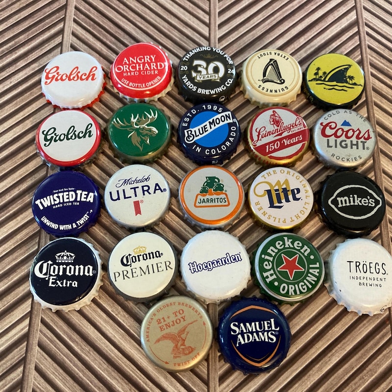 Beer Bottle Cap Collection - Etsy