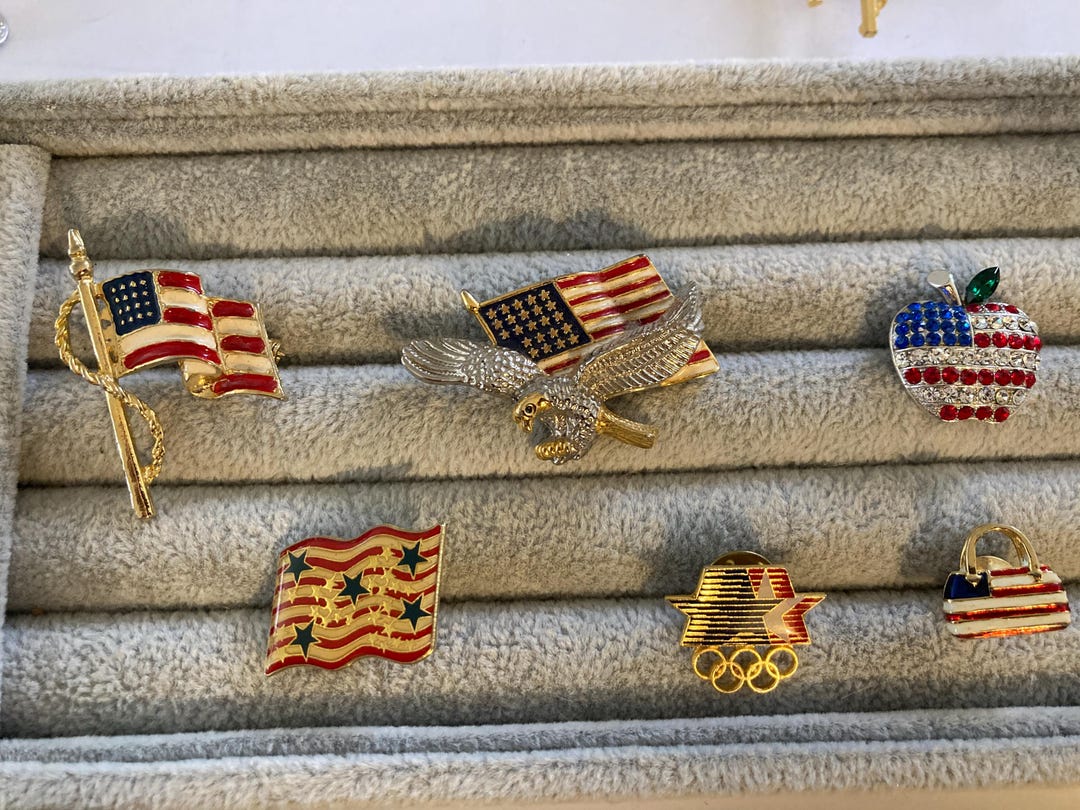 Your Choice of ONE Vintage or Modern America USA American Flag Eagle ...