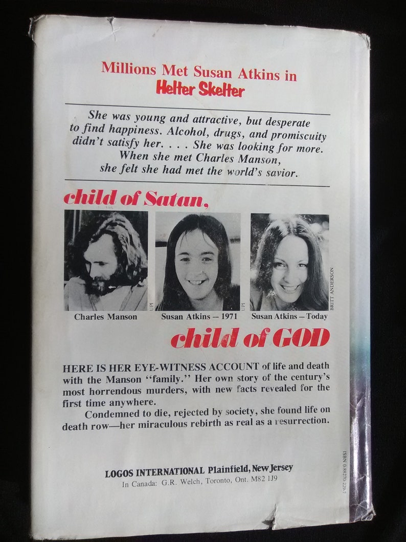 Child of Satan Child of God by Susan Atkins Her Own Story of Manson ...