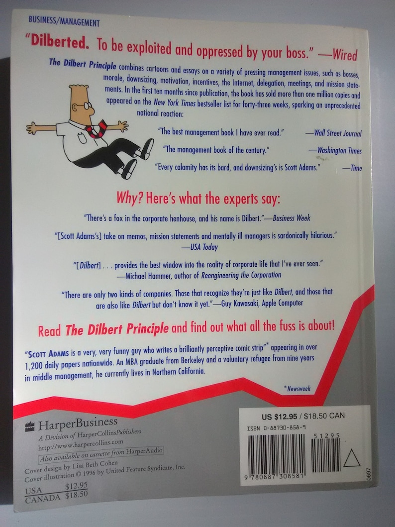 The Dilbert Principle -A Cubicle's Eye View of Bosses, Meetings ...