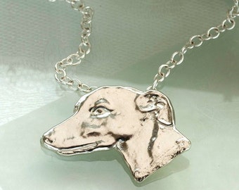 Greyhound Jewelry Necklace Pendant With Swarovski Crystal-sterling ...