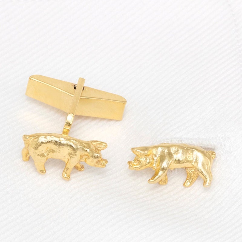 Pig Cufflinks - Etsy Canada