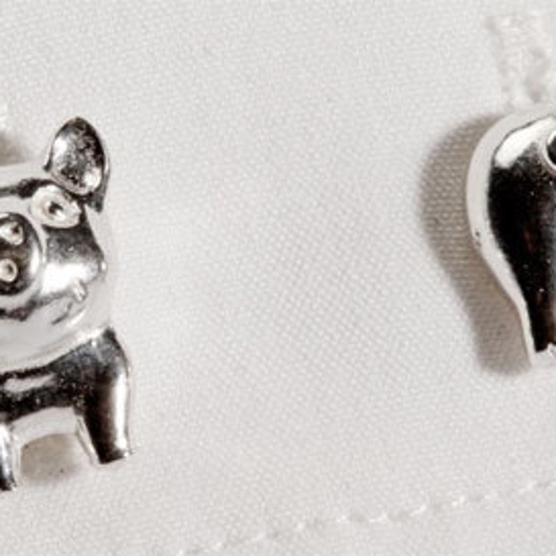 Pig Cufflinks - Etsy Canada