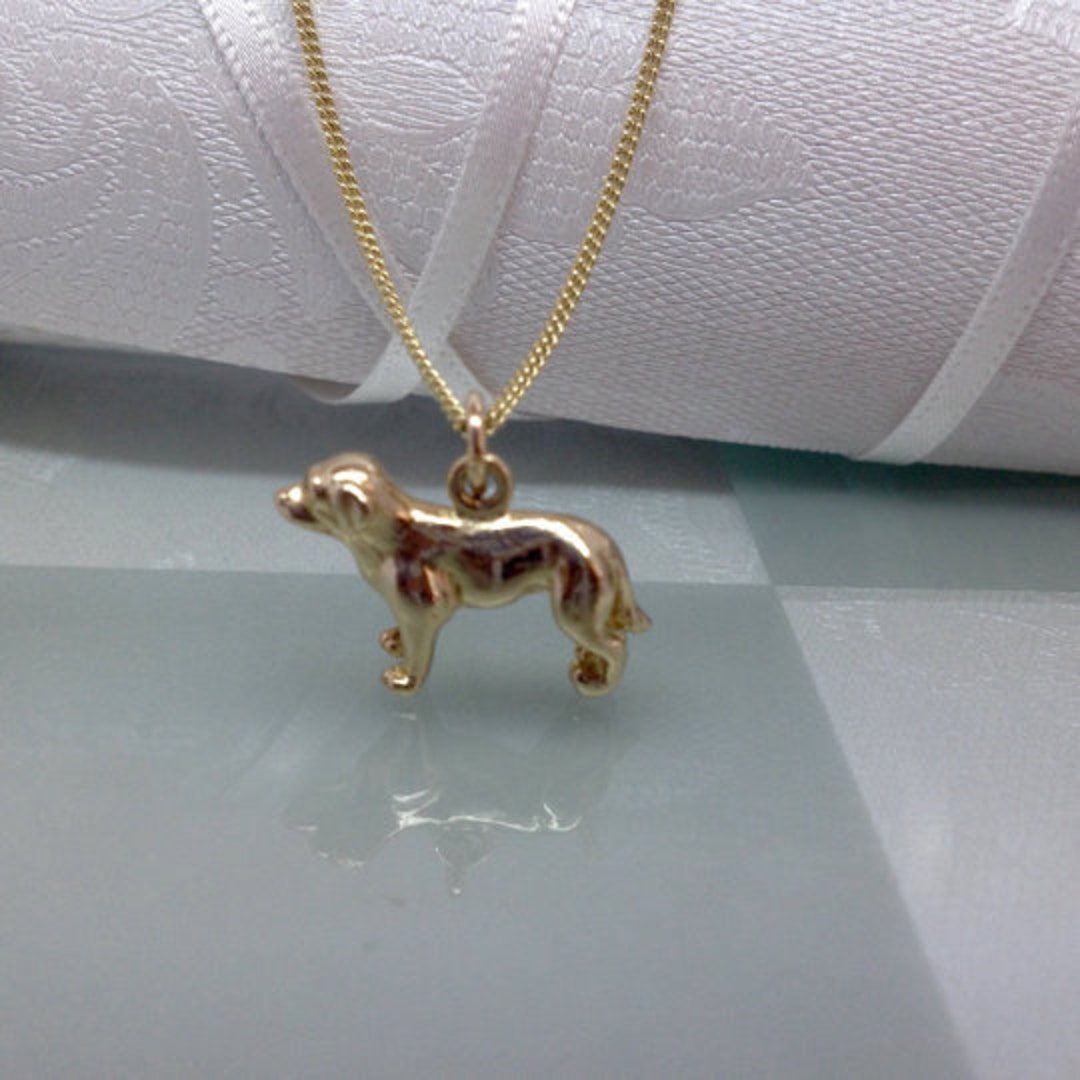 Labrador Pendant in Solid Gold. - Etsy