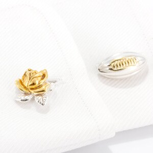 England Rugby Cufflinks in Silver and Gold. - Etsy